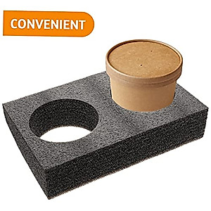 GARVALON 2pcs Takeaway Cup Holder Outdoor Tray Foam Coffee Cups Sofa Outdoor Floating Drink Holder for Pool Disposable Coffee Tray Pool Drink Floats Disposable Packing Tray Takeout Holder