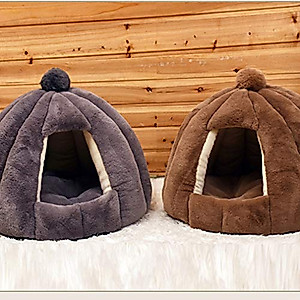 Beskie Pet Tent Cave Bed for Small Medium Puppies Kitty Dogs Cats Pets Sleeping Bag Thick Fleece Warm Soft Dog Bed Cuddler Burrow House Hole Igloo Nest Cozy Bed for Cat Puppy