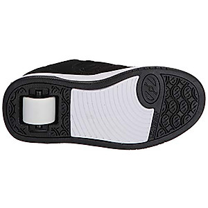 Heelys Boys' Voyager Tennis Shoe, Black/White, 4 M US Big Kid