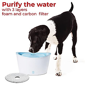 Dogit Design Carbon Replacement Foam Filter Cartridge for Dogit Design Fresh & Clear Fountain - 3-Pack by Dogit