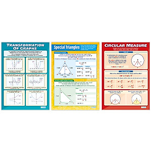 AP Math Classroom Posters - Set of 10 - EXTRA LARGE - 33” x 23.5” - Gloss Paper - AP Math High School Class Decoration - Wall Charts by Daydream Education.