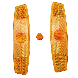 SQXBK Cycling Reflector Kit 6PCS Front and Rear Bicycle Bike MTB Adjustable Reflector Kit