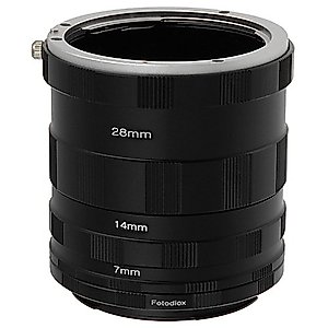 Fotodiox Macro Extension Tube Set Compatible with Canon EOS EF/EF-S Cameras for Extreme Macro Photography