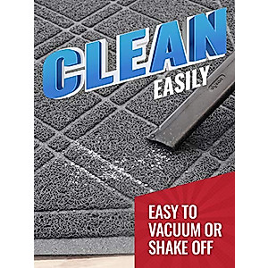 Iprimio Cat Litter Box Mat, 42x36", Gray - Cat Litter Trapping Mat - Mesh Mat Catches Litter - Kitty Litter Mat - Large Cat Litter Mat - Repels Odor, Easy Clean Non Slip Kitty Litter Trapper Mats