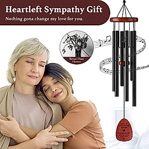 MRALLSUNDAY Wind Chimes for Outside Deep Tone, Sympathy Wind Chime for Loss of Loved One Memorial Wind Chimes Outdoor Sympathy Gift Memorial Gifts Bereavement Gift for Condolence and Funeral 32 Inch