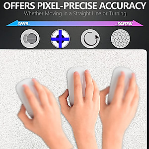 X-Raypad Aqua Control 2 Gaming Mouse Pad, Ultra-High Precision Mouse Pad with Perfect Speed and Control Capability, Consistent X and Y Glide, Designed for Fps Players with Low DPI Requirements