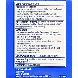 Vicks VapoRub Ointment, 6 Ounce