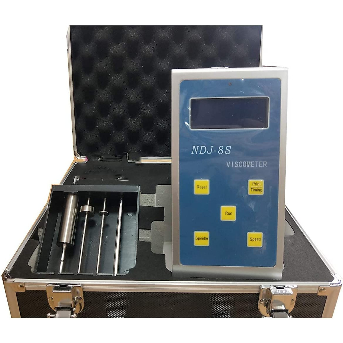 CNYST Viscometer Rotational Viscosity Meter with Range 20 to 2,000,000mPa·s Adjustable S Peed 0.3、0.6、1.5、3、6、12、30、60 4 Spindles Code L1 L2 L3 L4 LCD Screen Display