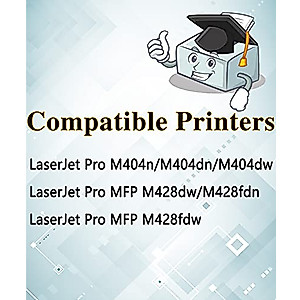 MM MUCH & MORE Compatible Toner Cartridge Replacement for HP 58A CF258A Black to Used with HP Laserjet Pro M404n M404dn M404dw MFP M428fdw M428fdn M428dw M304, (2-Pack, No-Chip)
