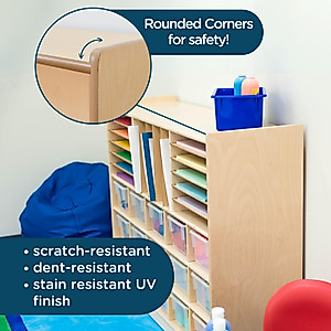 Children’s Factory Value Line Kids Classroom Organizer, Multi-Section Classroom Organization for Kids and Toddlers