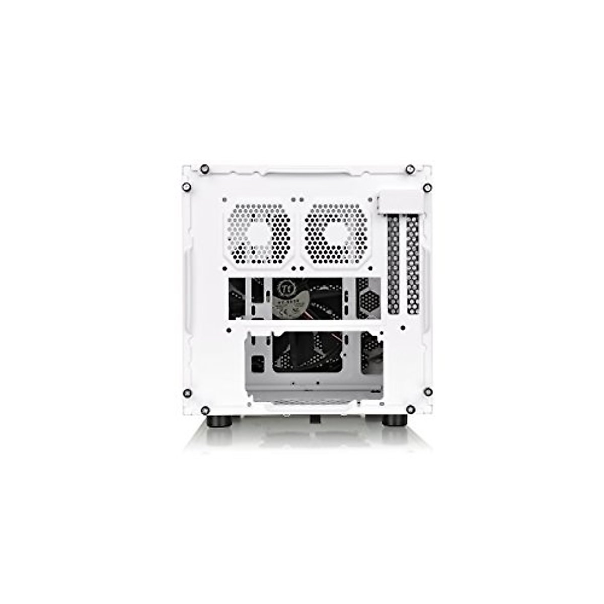 Thermaltake Core V1 Snow Edition SPCC Mini ITX Cube Computer Chassis CA-1B8-00S6WN-01, White