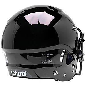 Schutt Sports Vengeance A9 Youth Football Helmet (Facemask NOT Included), Black, XXS/XS