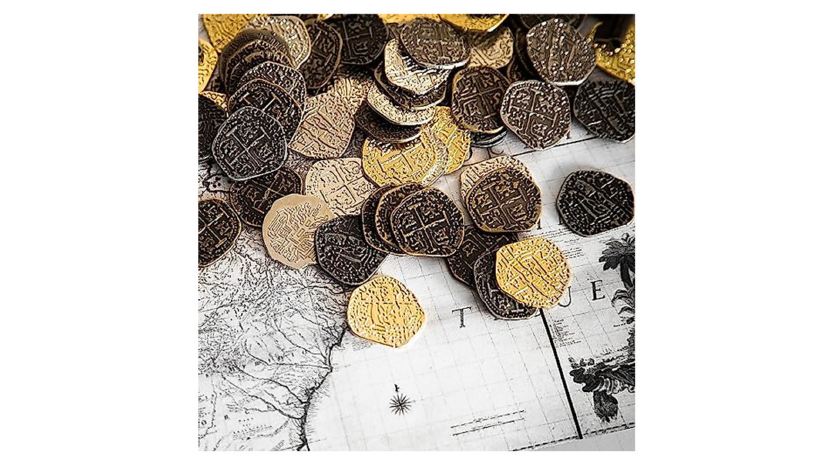 Beverly Oaks Pirate Coins - Gold & Silver Doubloon Replicas