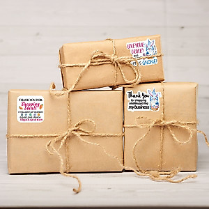 Thank You for Shopping 240 Piece Easter Stickers,Cute Business Envelopes Stickers for Handmade Goods/Small Business Packages,Easter Theme Small Shop Business Stickers for Envelopes Seals