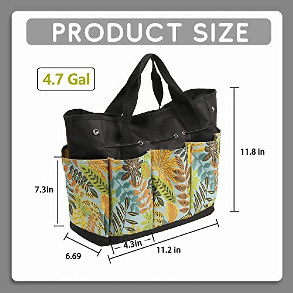 GERYMU Art Supply Storage Organizer, Craft Organizers and Storage Tote Bag with Pockets Art Caddy Oxford Fabric Craft Storage Containers for Teacher, Students, Artist,Office Workers, Traveler Yellow