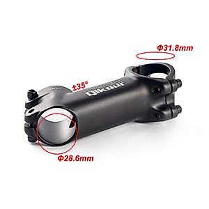 Bike Stem 31.8 Bicycle Stem 35 Degree, Handlebar Riser Extender for Road Bike, Mountain Bike, MTB, BMX, Fixed Gear Bike (Only Fit 1.25"/31.8mm Handlebar) (31.8 x 60mm)