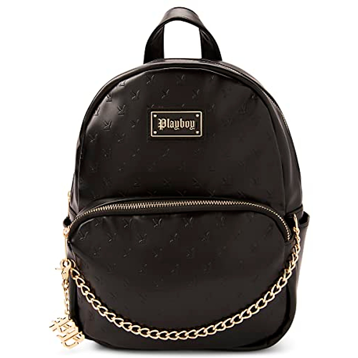 Spencer's Black Embossed Playboy Mini Backpack