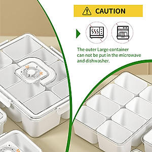 DIY Food Storage Containers, Organizer Boxes with Lids for Vegetables, Fruits, Herbs, Spices, Nuts, Seeds
