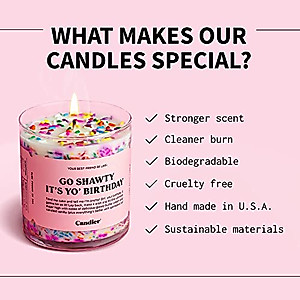 Ryan Porter “Birthday Cake” Candle - 100% Natural & Vegan - Made of Hand-Poured Soy Wax & Cotton Wick - Smells Gooey Buttercream, Bourbon & More - Paraben, Phthalate, Lead-Free Decor Candle