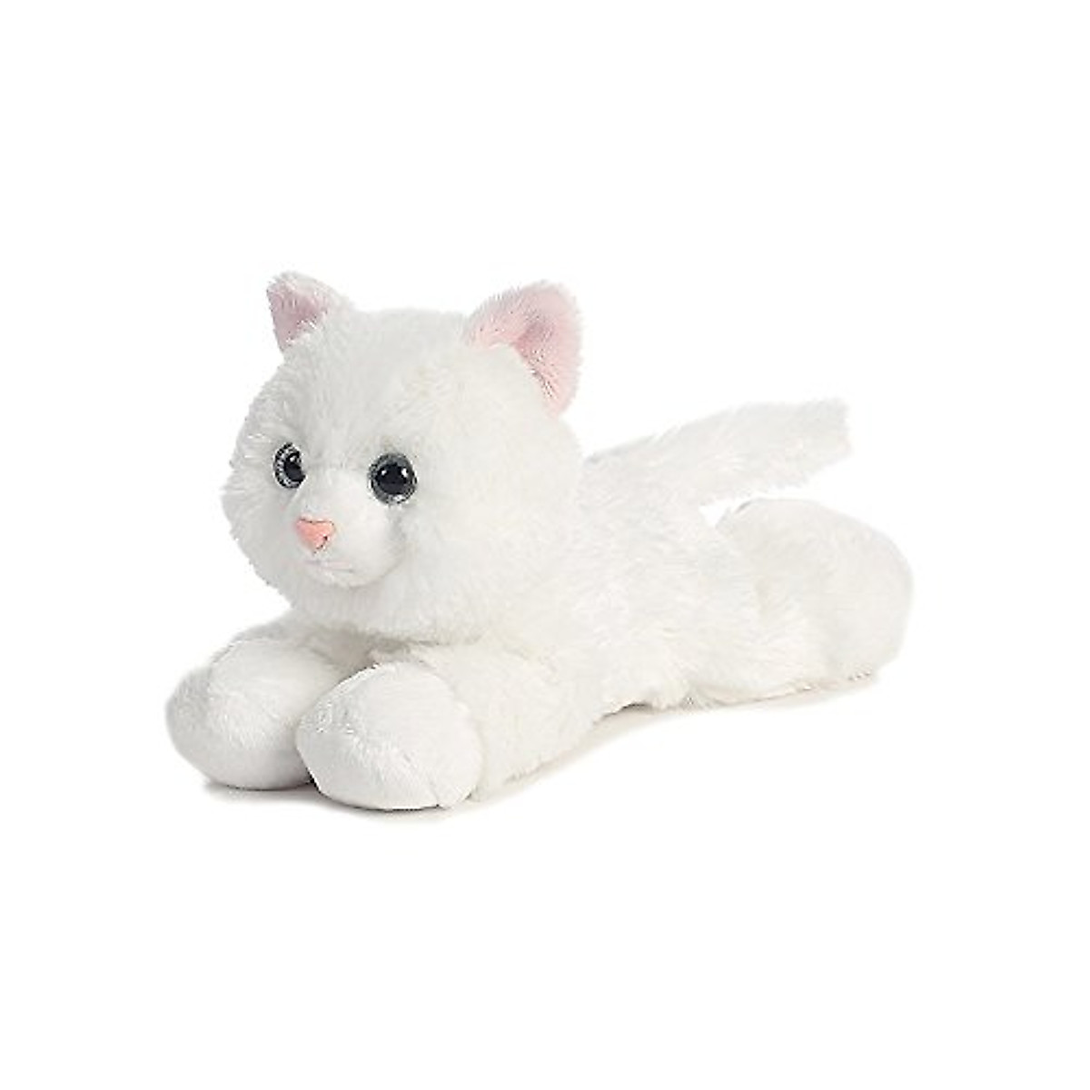 Aurora 31265,31713 Bundle of 2 7.5" Floppy Beanbag Cat Stuffed Animals-Lily & Sugar, Multicolor