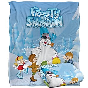 Frosty The Snowman Frosty and Kids Silky Touch Super Soft Throw Blanket 50" x 60"