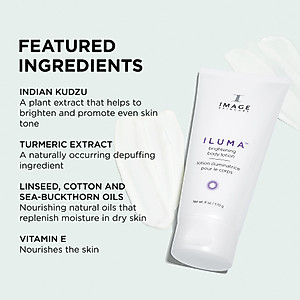 IMAGE Skincare, ILUMA Intense Body Lotion, Brightening Body Moisturizer with Vitamin E for Even Skin Tone and Luminous Glow, 6 oz