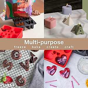 DRINKSPLINKS Silicone Ice Cube Mold Tray - Custom Letter G. Personalized Monogram Big Ice Cube Molds for Gin, Whiskey, Bourbon, Cocktails, Customized Gifts with Initials. Alphabet Mold for Every Name.