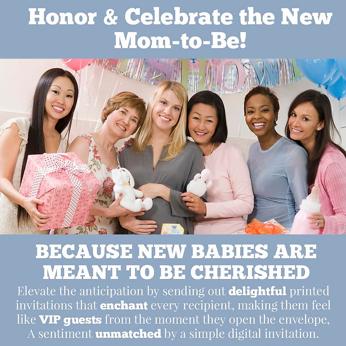 Outer Space Planets Themed Baby Sprinkle Baby Shower Invitations for Boys, 20 5x7 Fill In Cards with Twenty White Envelopes by AmandaCreation