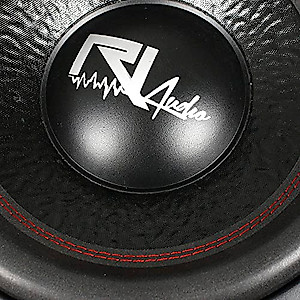 RI Audio 12'' Subwoofer 1800 Watts Max Dual 4 Ohm Power Series RI-PW12D4 2 Pack, Black, (RI-PW12D4-2Pack)