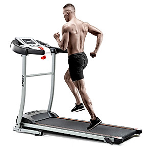 Health Fitness Folding Electric Folding Treadmill Treadmills with Safety Lock LCD Monitor Indoor Walking Jogging Running Exercise Machine for Home Gym