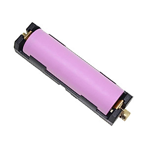 E-outstanding 2pcs 1x 18650 Series Batteries Holder Single Slot 3.7V SMD SMT Batteries Case Storage Box with Bronze Pins