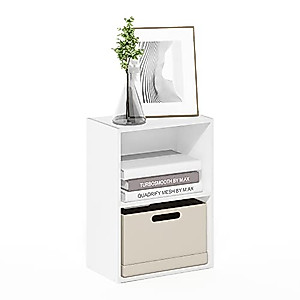 Furinno Luder Bookcase / Book / Storage, 2-Tier, White