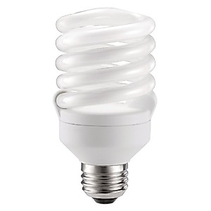 Philips LED 417089 Energy Saver Compact Fluorescent T2 Twister (A21 Replacement) Household Light Bulb: 2700-Kelvin, 18-Watt (75-Watt Equivalent), E26 Medium Screw Base, Soft White, 4-Pack