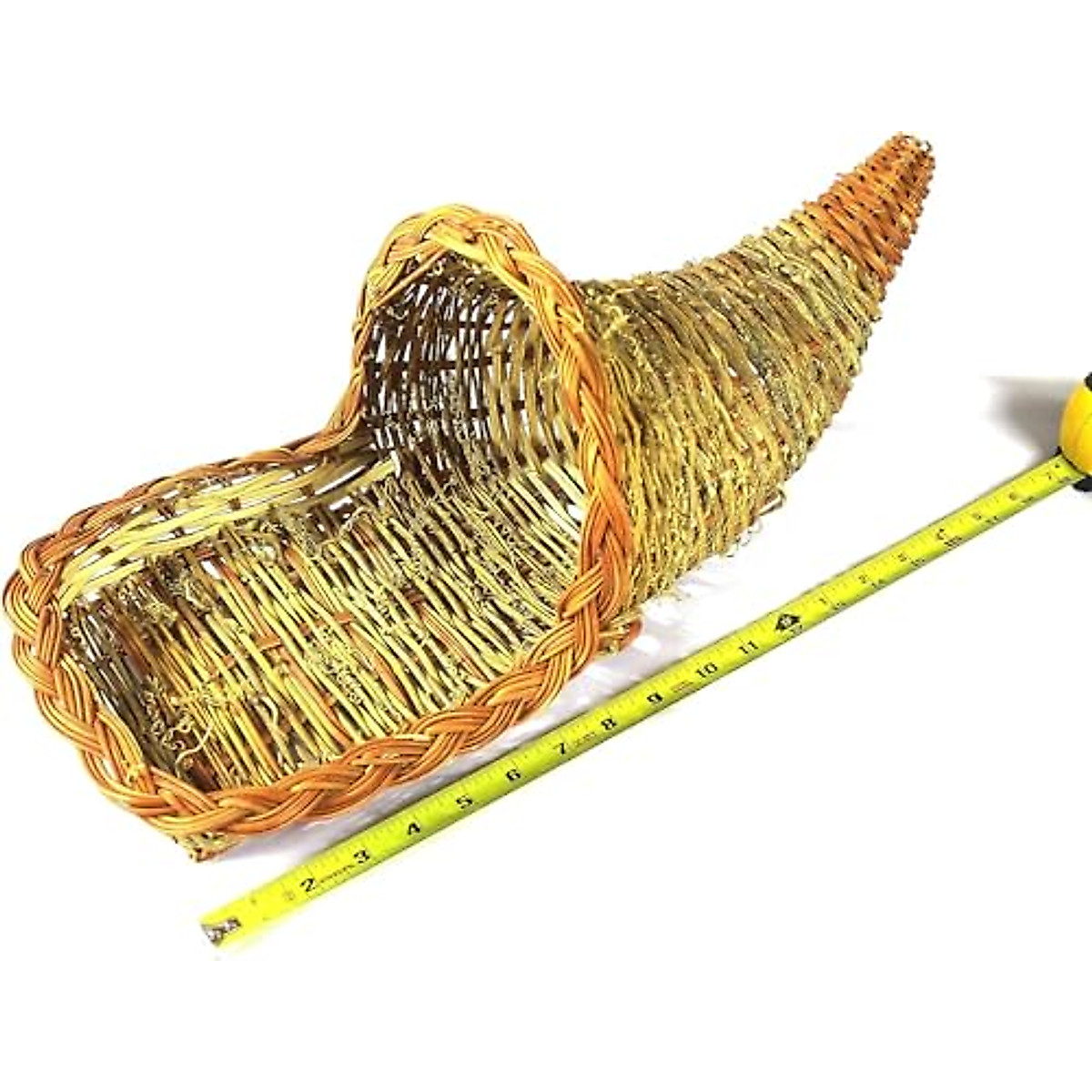 cornucopia basket for thanksgiving decor. (19'' cornucopia)