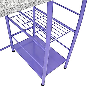 Calico Designs Study Zone II Student Desk and Task Chair 2 Piece Set, Purple