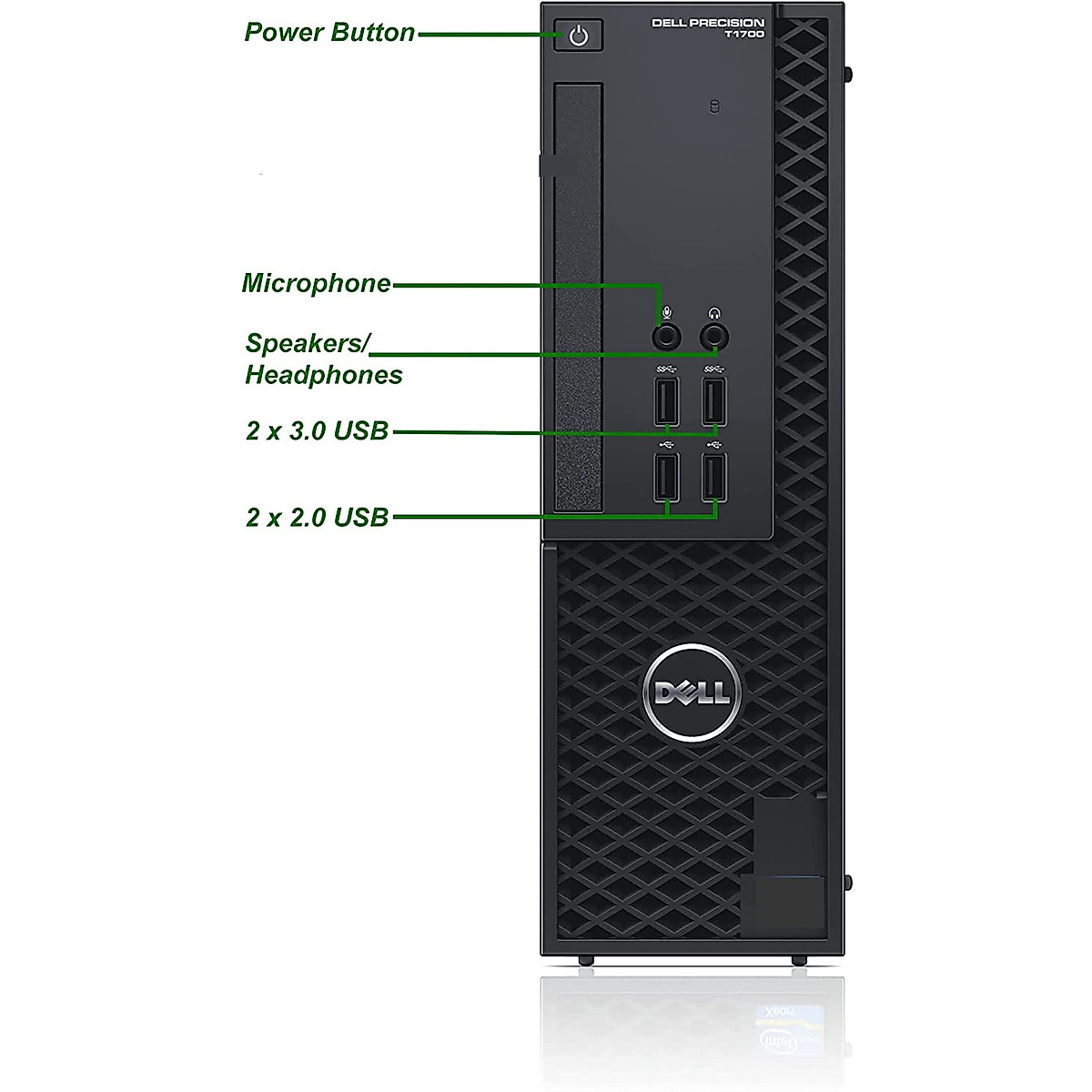 Dell Precision T1700 Small Form Factor Computer Desktop PC, Intel Core i7, 16GB Ram, 256GB SSD, 2TB Hard Drive, WiFi & Bluetooth, HDMI, NVIDIA GeForce GT 1030 2GB DDR5, Windows 10 (Renewed)