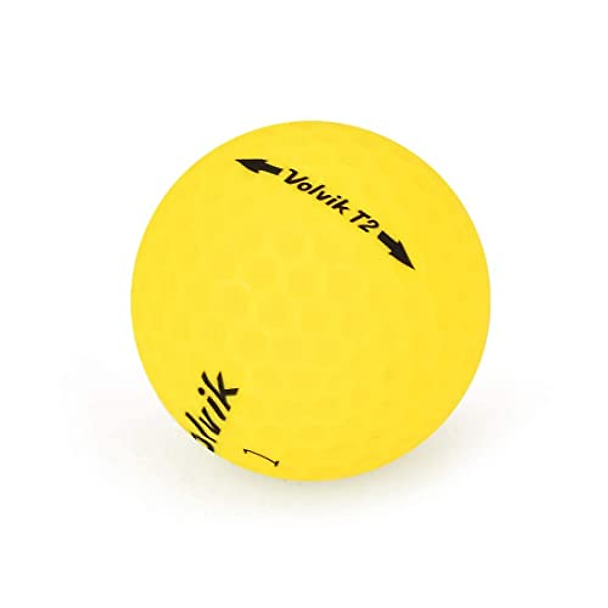 Volvik T2 Ionomer Polymer Low Side Spin Matte Finished Long Distance Balls 2-Pieces, 1 Dozen (Multicolor)