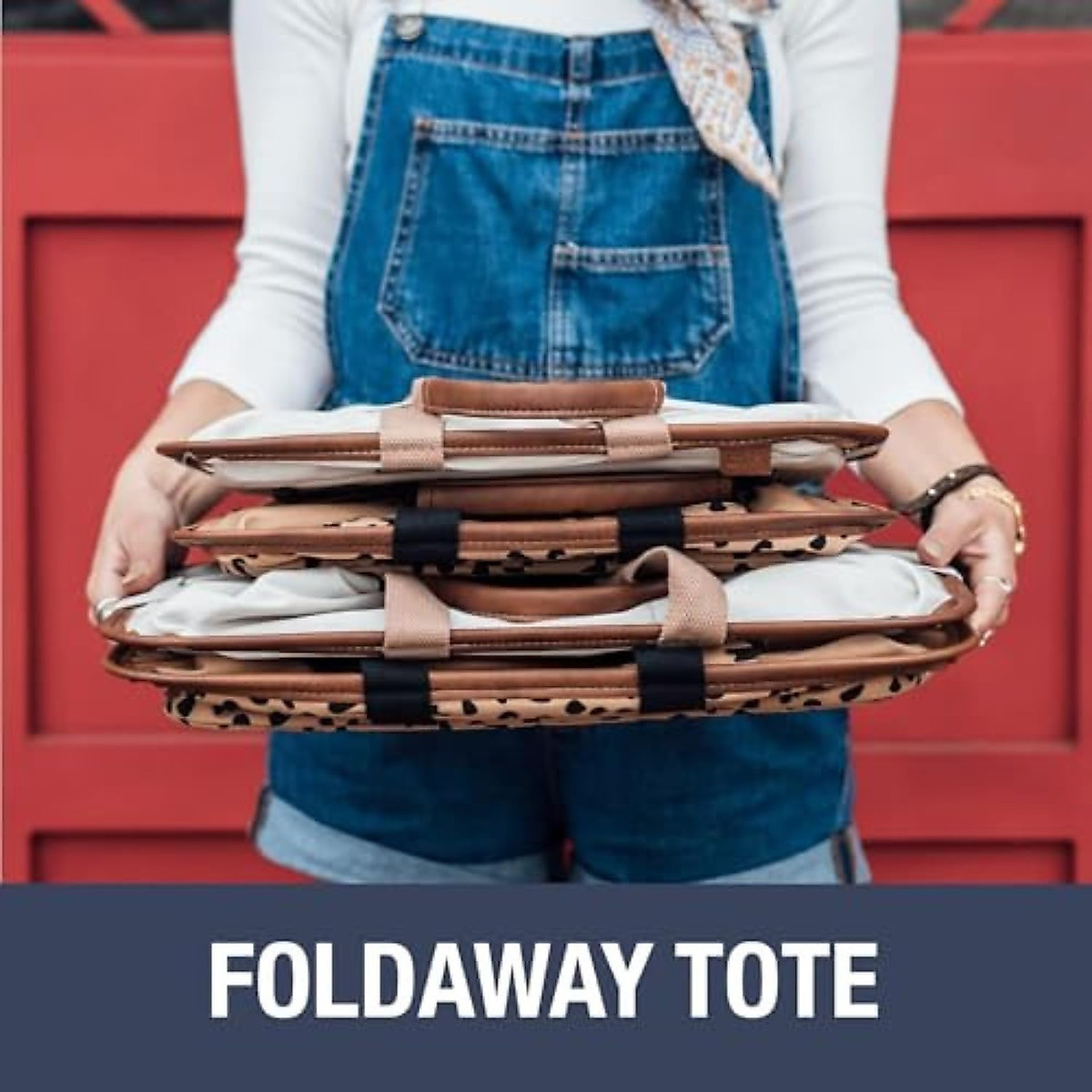 CleverMade 30L SnapBasket LUXE - Reusable Collapsible Durable Grocery Shopping Bag - Heavy Duty Large Structured Tote, Heather Grey