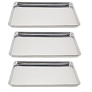Vollrath 5303 Sheet Pan, 1/2 size, Aluminum, 18-Inch x 13-Inch x 1-Inch (3-pack)