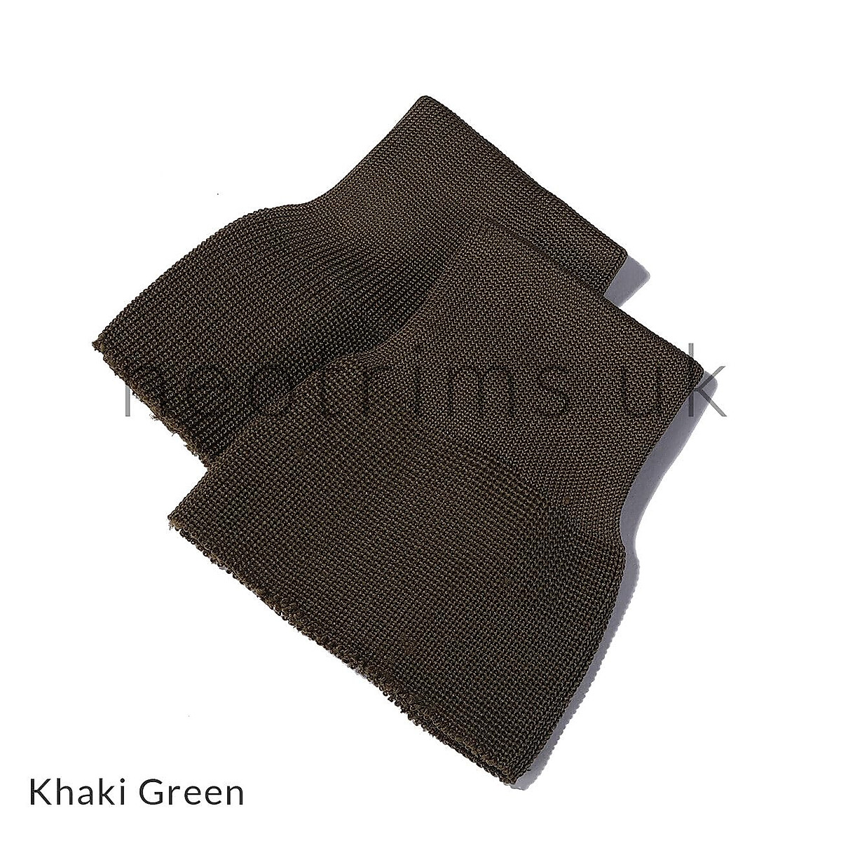 Rib Knit Cuff Pair for Replacement Repair Cuffing Old Jackets Bombers. No Side Seams, Seamless Tubular Ribbing Fabric. Also for para Jackets and Denison Smock, Neotrims (Khaki Green, 2 Pieces)