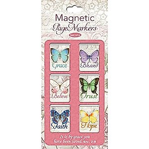 Butterfly Blessings Magnetic Pagemarker Bookmark (Set of 6) Small
