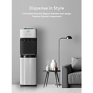 Brio Self Cleaning Bottleless Water Cooler Dispenser, UL Approved, Stainless Steel, Point of Use Drinking Water Filter, Hot, Cold, and Room Temperature