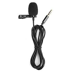 143 Tie-Clip Pocket Microphones, Mobile Hands Clip-on Mic, Mini Recording Lapel Microphone with 3.5mm Plug, Karaoke Mobile Phone Microphone,for Gatherings, Meeting,