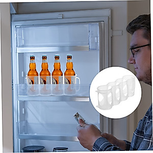 Hemoton 2pcs Refrigerator Organizer Bins Drink Holder Storage Bin Portable Pop Soda Can Dispenser Beverage Holder for Fridge Storage Sliding Freezer Kitchen Countertops Cabinets