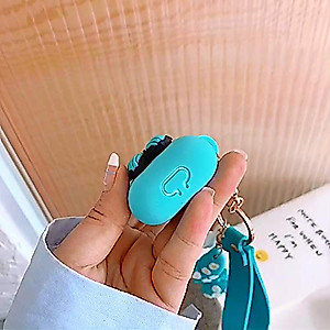 Compatible with AirPods Butterfly Case, Shockproof Silicone 3D Butterfly Airpods 2&1 Cover Pattern Keychain Women Girls Gift for Apple Airpods 2 Charging Case (Purple)