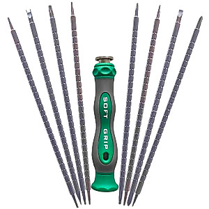 Professional Micro precision screwdriver set, 14-position adjustable shank, ultra slim tip, ergonomic grip, 16 in 1, chrome vanadium steel, for general repair, PC, laptop, tablet, phone, game consol