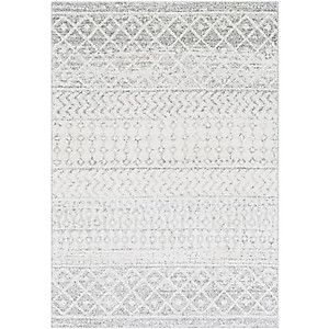 Livabliss Chester Boho Moroccan Area Rug,3'11" x 5'7",Grey