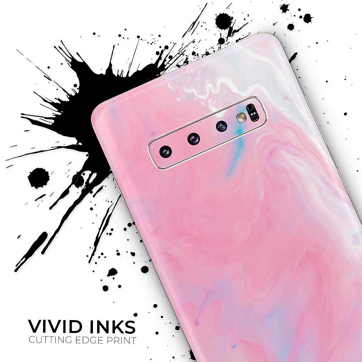 DesignSkinz Marbleized Pink Paradise V7 Protective Vinyl Decal Wrap Skin Cover Compatible with The Samsung Galaxy S20 (Screen Trim & Back Glass Skin)