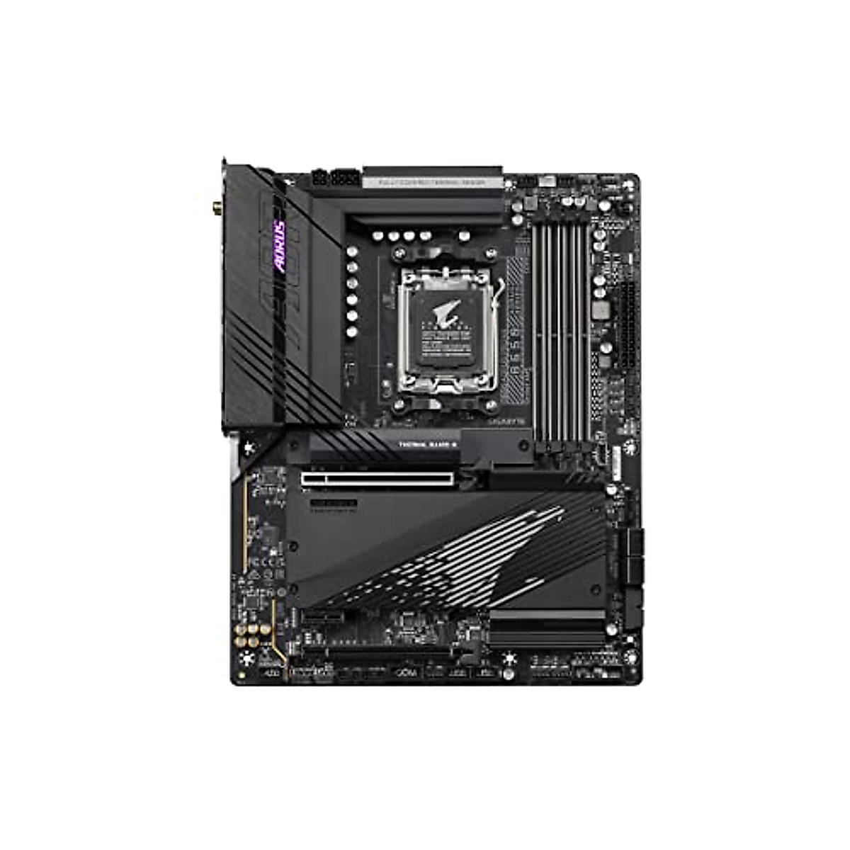 GIGABYTE B650 AORUS PRO AX (AM5/ LGA 1718/ AMD B650/ ATX/ 5-Year Warranty/ DDR5/ Quad M.2/ PCIe 5.0/ USB 3.2 Gen2X2 Type-C/WiFi 6E/ Intel 2.5GbE LAN/Q-Flash Plus/EZ-Latch/Gaming Motherboard)