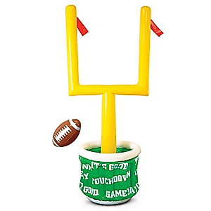 Beistle Goal Post 74” x 28” Holds Approx. 60 12oz. Cans – Inflatable, Drink Containers, Football Party Decorations, Game Day Coolers